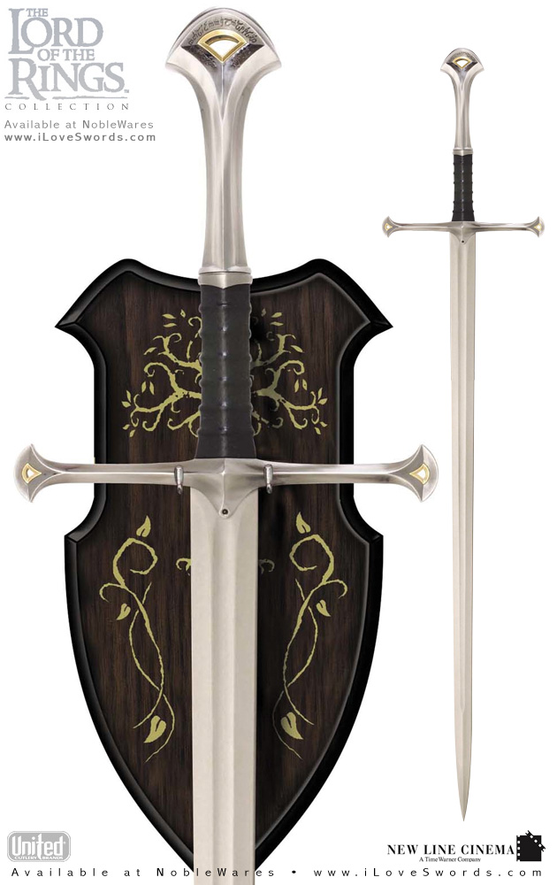 Lord of the Rings UC1267 Narsil Sword of King Elendil by United Cutlery ...