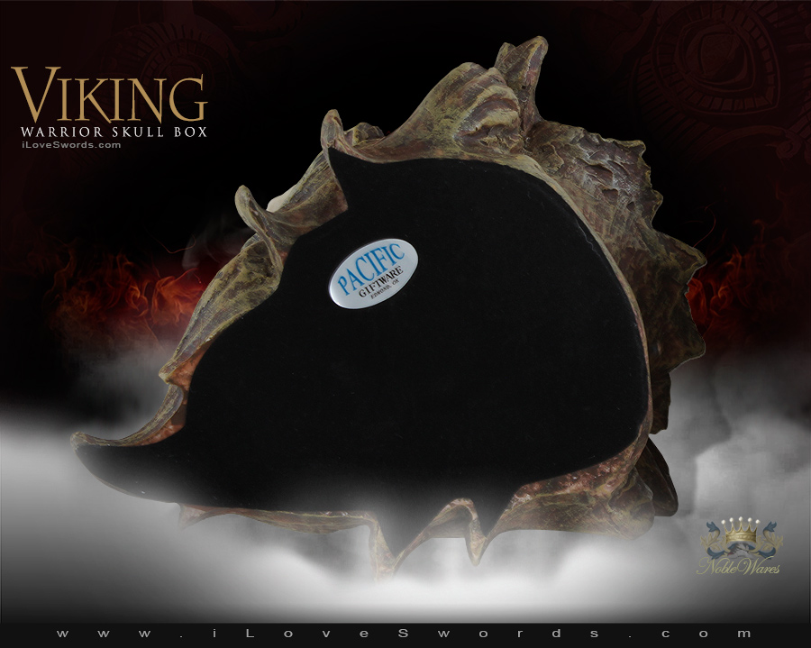 Viking Warrior Skull Box 8273 by Pacific Giftware