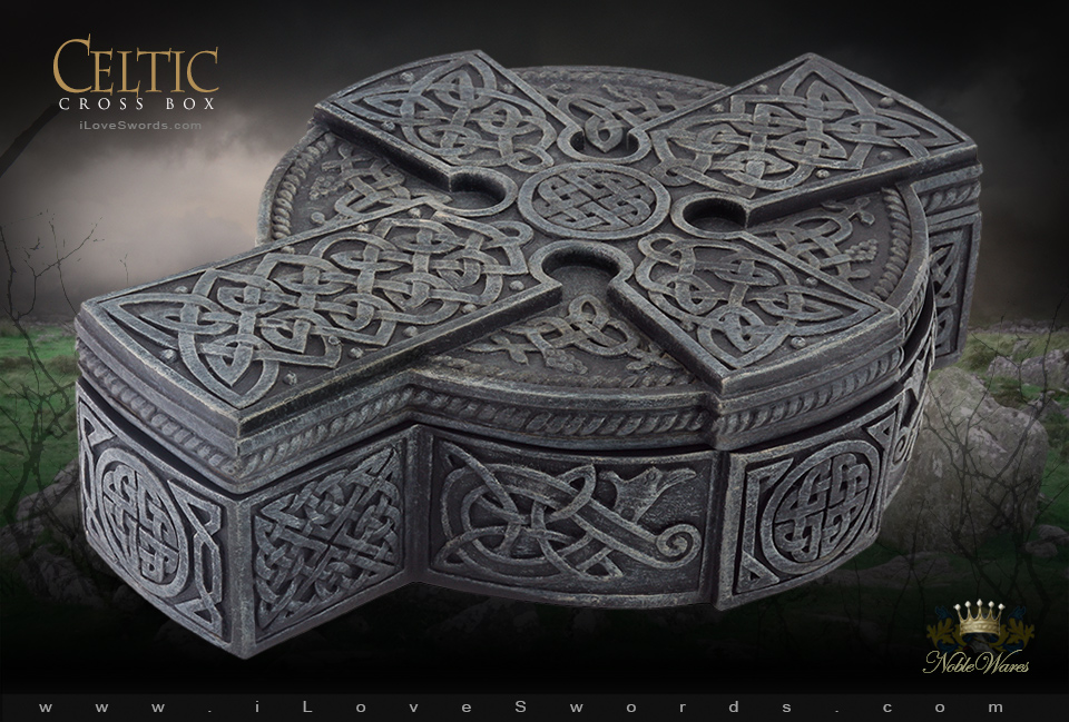 Detail View of Celtic Cross Box 6411 by YTC Summit