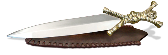 Celtic Anthropomorphic Dagger & Sheath AH3144 by Deepeeka