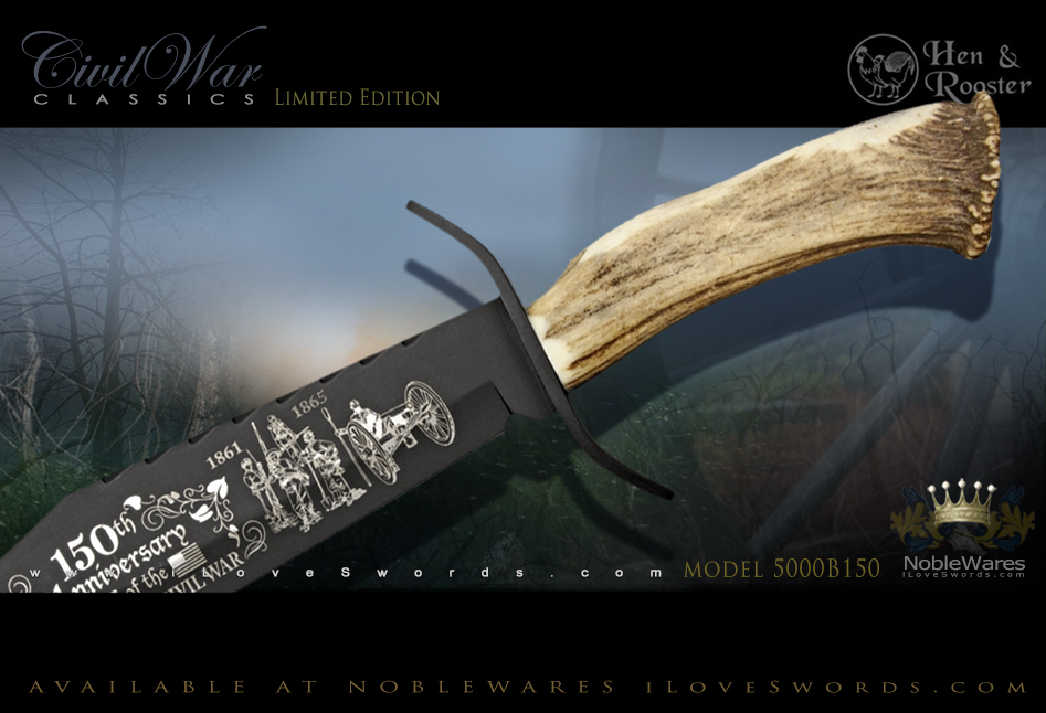 Civil War 150th Anniversary Bowie by Hen & Rooster