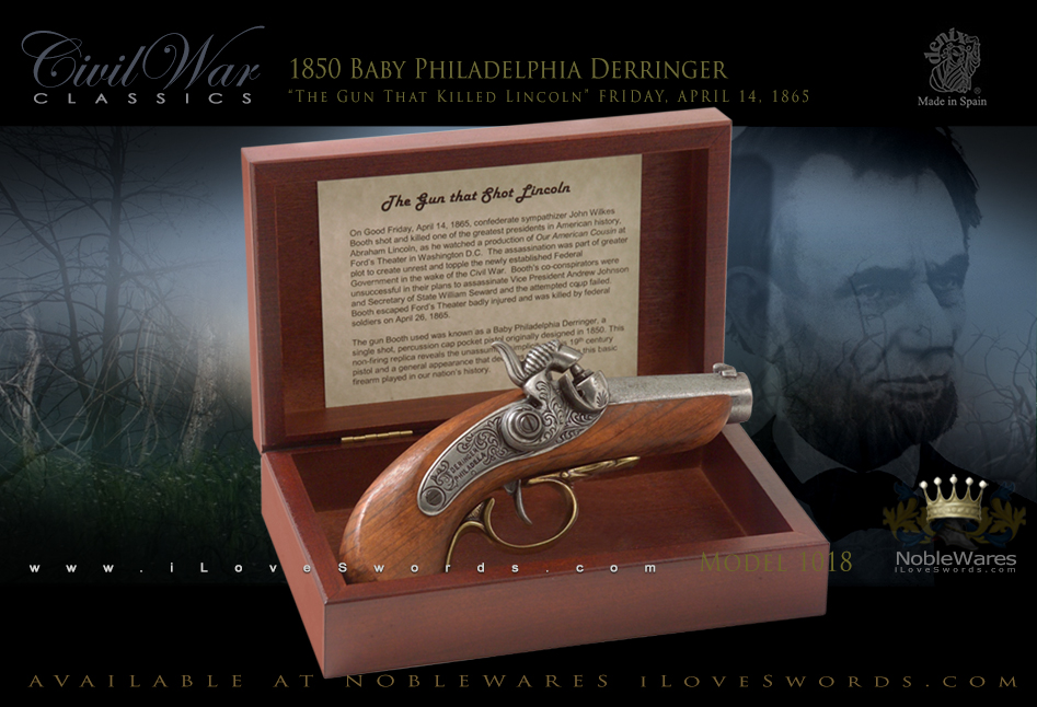 Non-Firing Replica 1850 Baby Philadelphia Derringer model 1018 by Denix