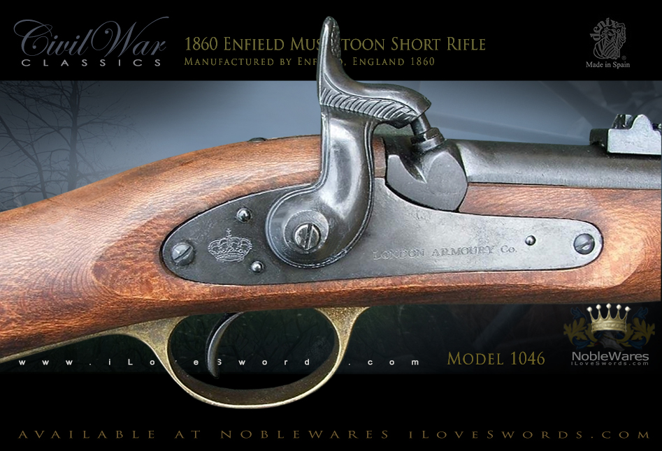 Non-Firing Replica 1860 Enfield Musketoon Short Rifle model 1146 by Denix