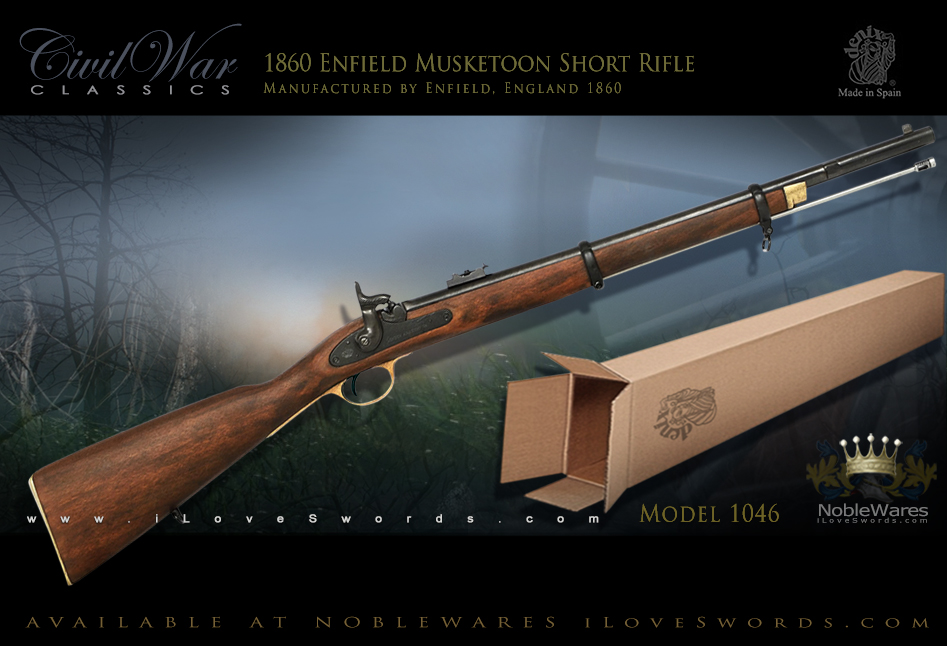 Non-Firing Replica 1860 Enfield Musketoon Short Rifle model 1146 by Denix