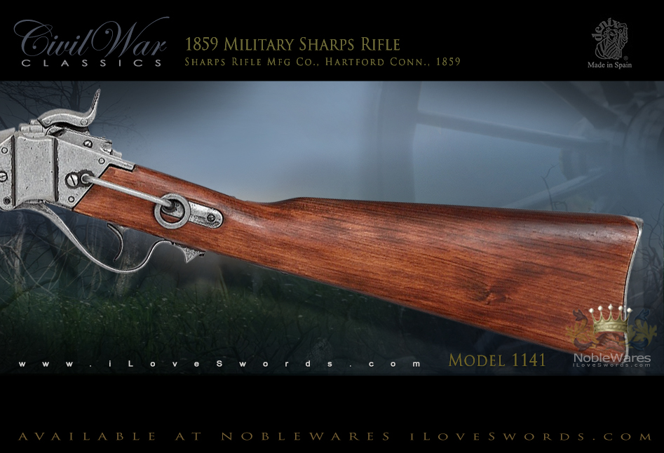 Non-Firing Replica 1859 Military Sharps Rifle model 1141 by Denix