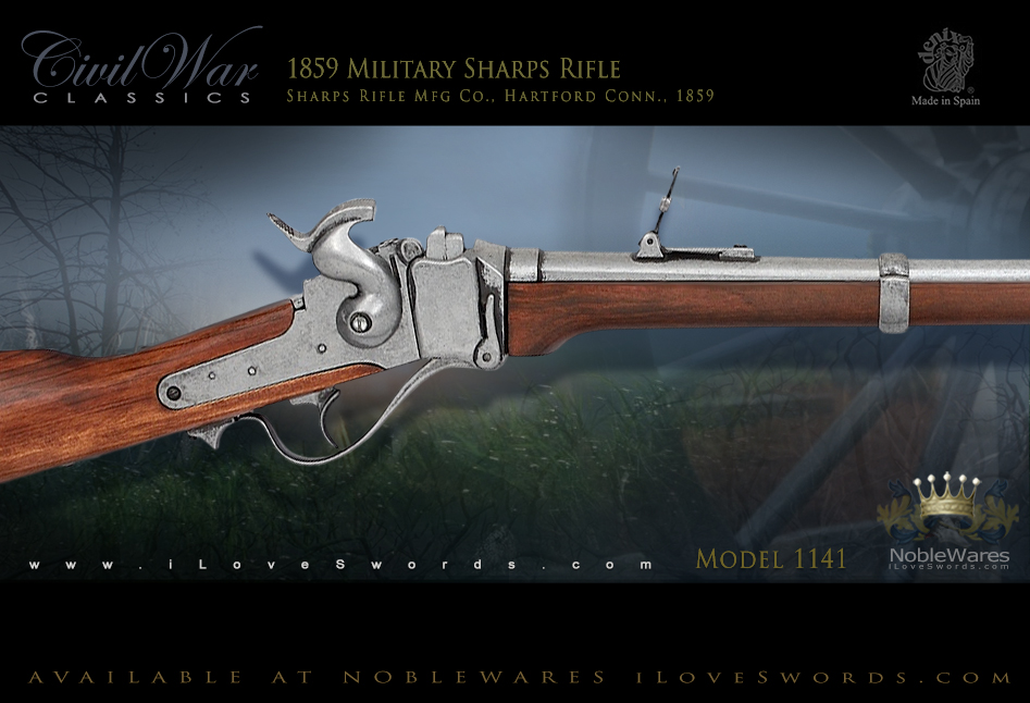 Non-Firing Replica 1859 Military Sharps Rifle model 1141 by Denix