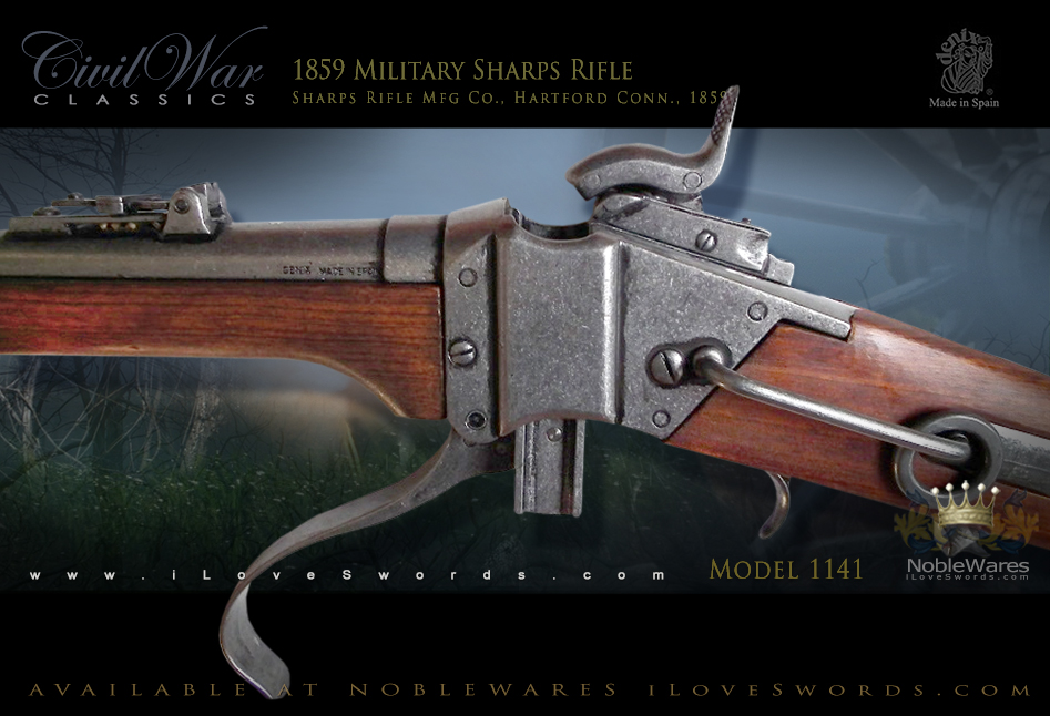 Non-Firing Replica 1859 Military Sharps Rifle model 1141 by Denix