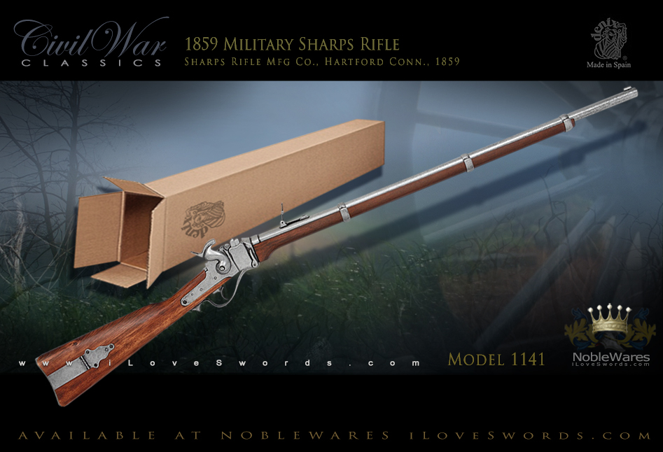 Non-Firing Replica 1859 Military Sharps Rifle model 1141 by Denix