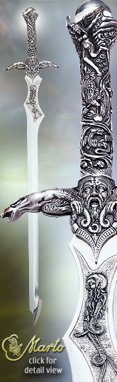 Silver Merlin Fantasy Sword by Marto