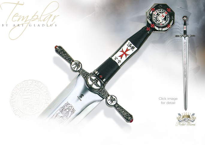 Decorative Master of the Temple Sword (black finish) SG280 by Art ...