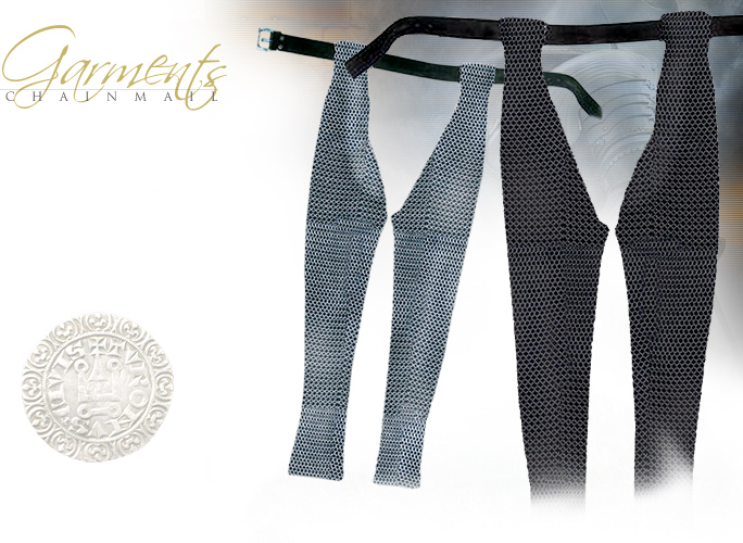 Medieval Knights Chainmail Leggings in Grey LS1690 and Black LS1695 by ...