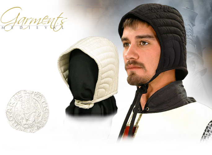 Medieval Arming Caps Black AB0313 and White AB2930 by Get Dressed For ...