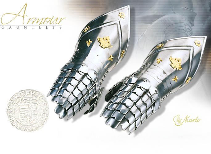 943 Decorative Gauntlets by Marto Martespa of Toledo Spain