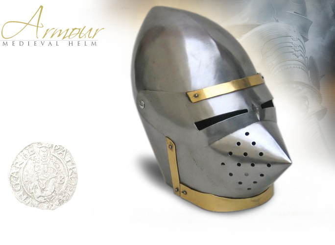 NW80613 Medieval Pigface Helmet made in India