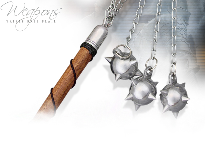 Medieval Triple Spiked Ball Flail PA200611