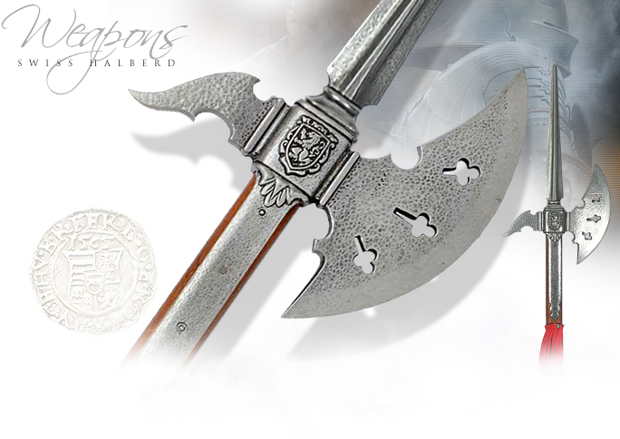 Decorative 15th Century Swiss Halberd 637 by Denix of Spain
