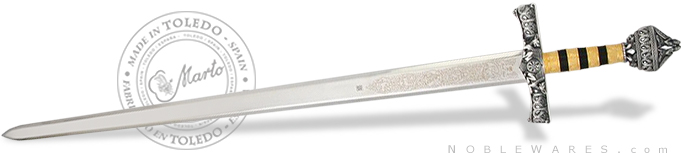 NobleWares offers the Barbarossa Sword 566 Silver Edition by MARTO of ...