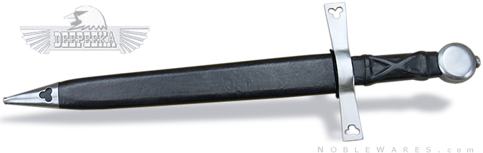 Blunt Combat Medieval Gothic Dagger with Sheath AH6973F by Deepeeka