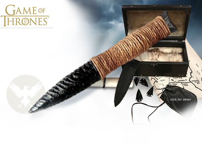 Officially Licensed Game of Thrones Night's Watch Dragon Glass Dagger ...