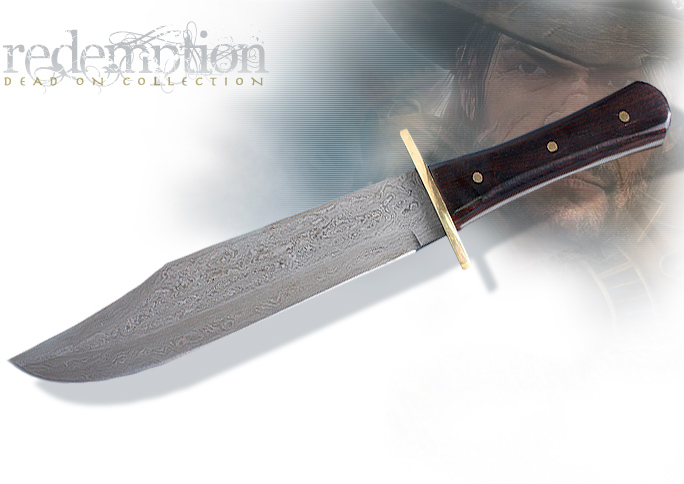 Full Tang Damascus Hunting Knife - Redemption Dead On Collection