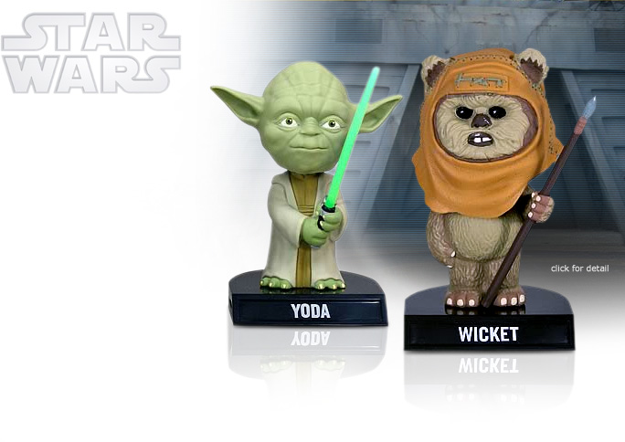 Officially Licensed Star Wars Tiny Master Yoda 8249 and Ewok Wicket ...