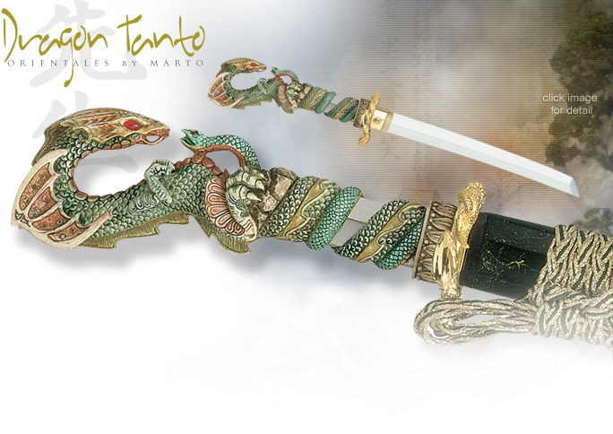 Decorative Model 273 Dragon Tanto by Marto of Toledo Spain