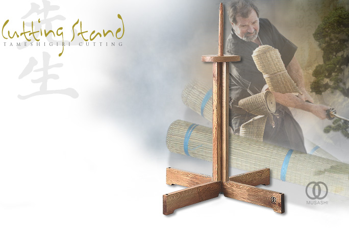 Oak Tameshigiri Cutting Stand by Musashi