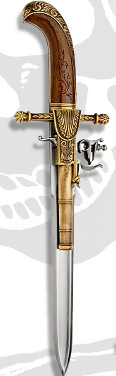 Pirates Wood Grip Flintlock Dagger Pistol 47-8798