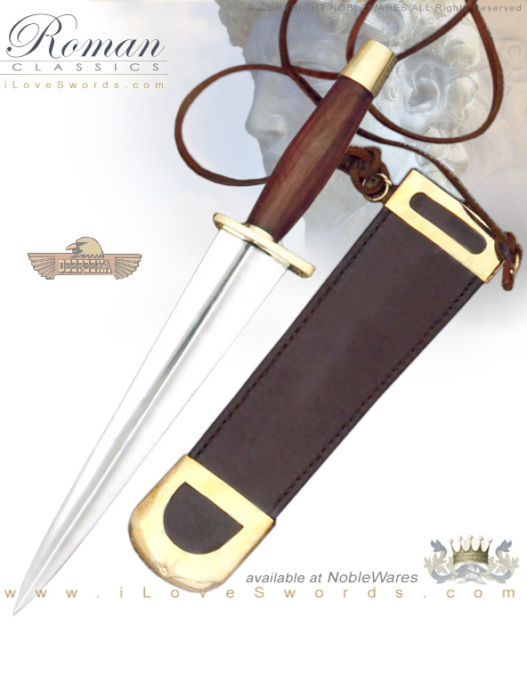 Detail view of Greek Parazonium Dagger with scabbard AH3270 by Deepeeka