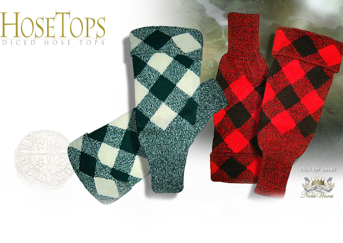 Scottish Diced Hose Tops LI-7502, LI-7503, LI-7504 from NobleWares