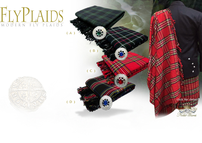 Scottish Tartan Fly Plaids 48x48