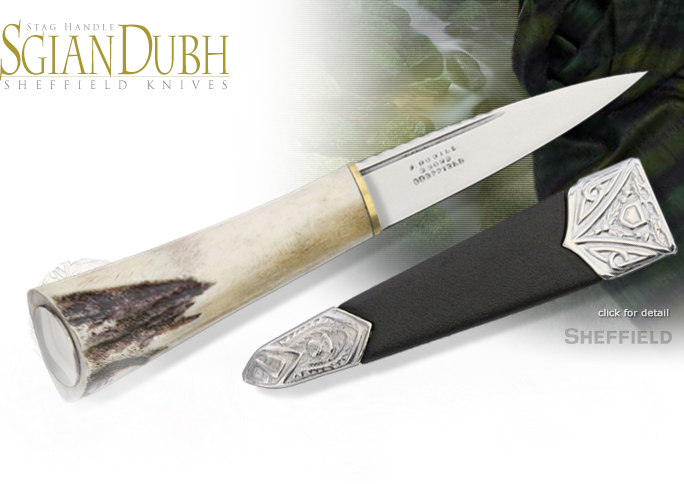 Stag Handle Scottish Sgian Dubh SHE018 by Sheffield Knives