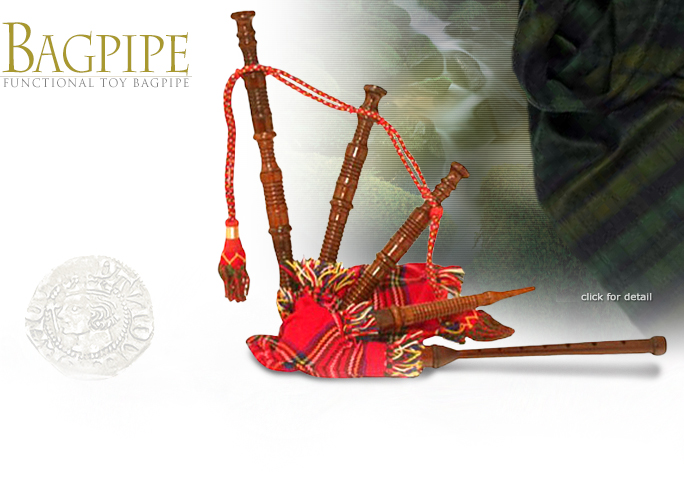 Junior Rosewood Toy Bagpipe NW401 made in Pakistan