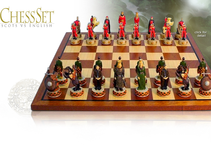 Scots VS English Chess Set 5447 by YTC Summit