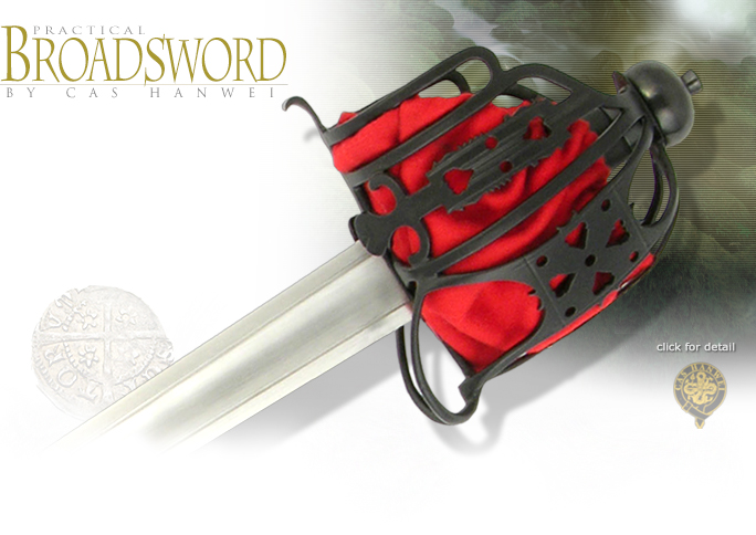 SH2059 Practical Scottish Basket Hilt Broadsword by CAS Hanwei