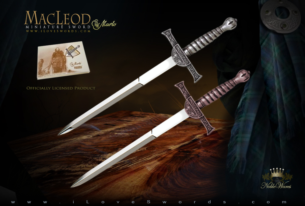 Officially Licensed Highlander MacLeod Mini Sword