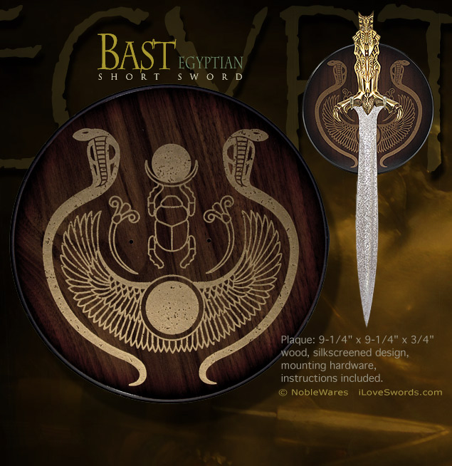 UC1297 Bast Egyptian Short Sword Plaque by United Cutlery