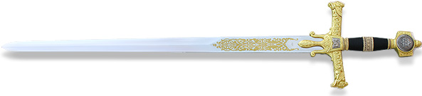 Gold with Black Solomon Sword made in China