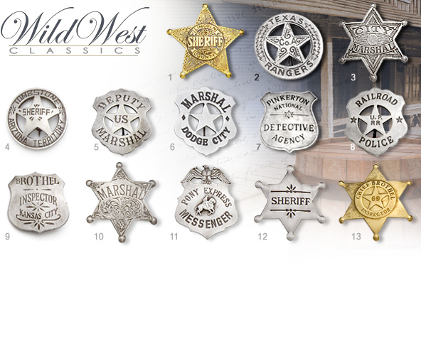 Old West Badges