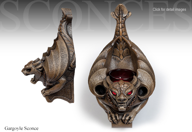 Dragon Gargoyle Outdoor Wall Sconces