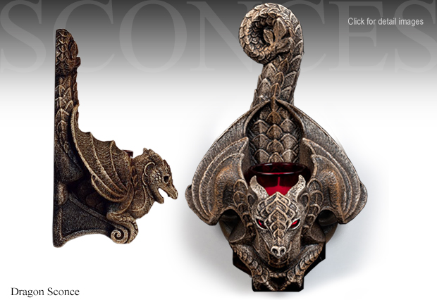 Windstone Editions | Dragon Wall Sconce 3001 by M. Peña